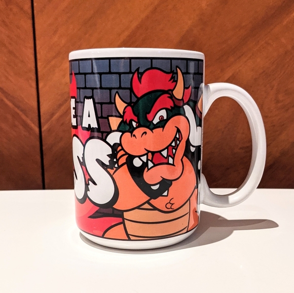 Dining | New Super Mario Bros King Bowser Koopa Like A Boss Mug Cup ...